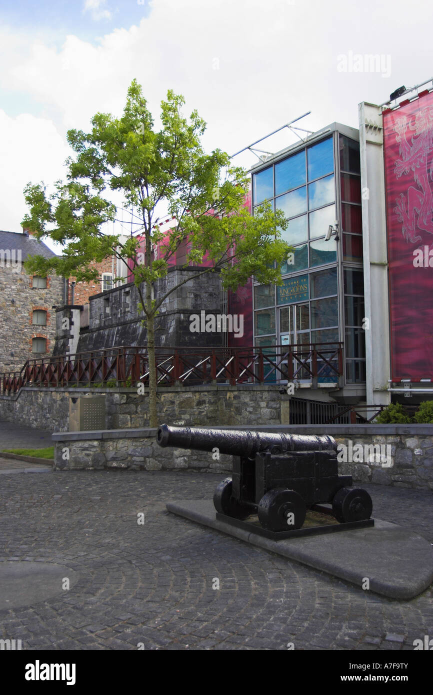A cannon in front of the visitor s centre for King John s Castle ...