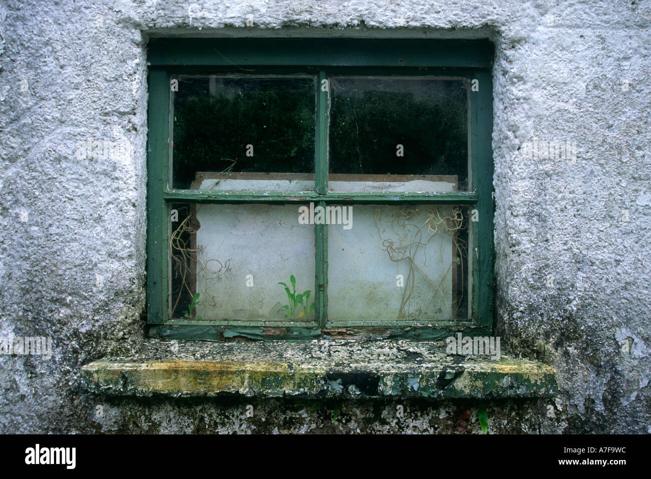 Old window Leenaun Ireland Stock Photo - Alamy