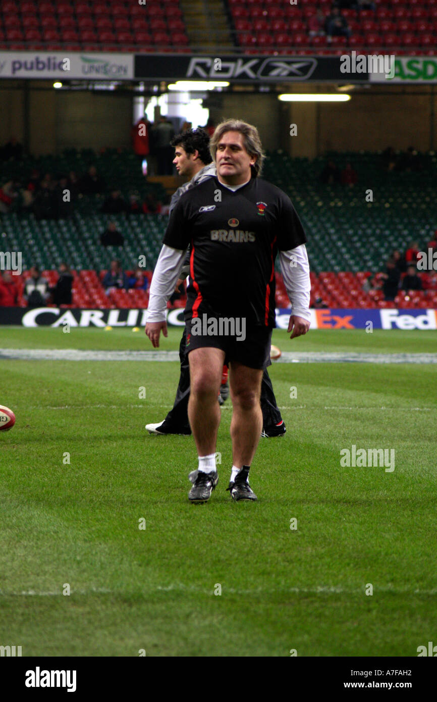 Wales stand in coach scott johnson His last appearance as wales coach ...