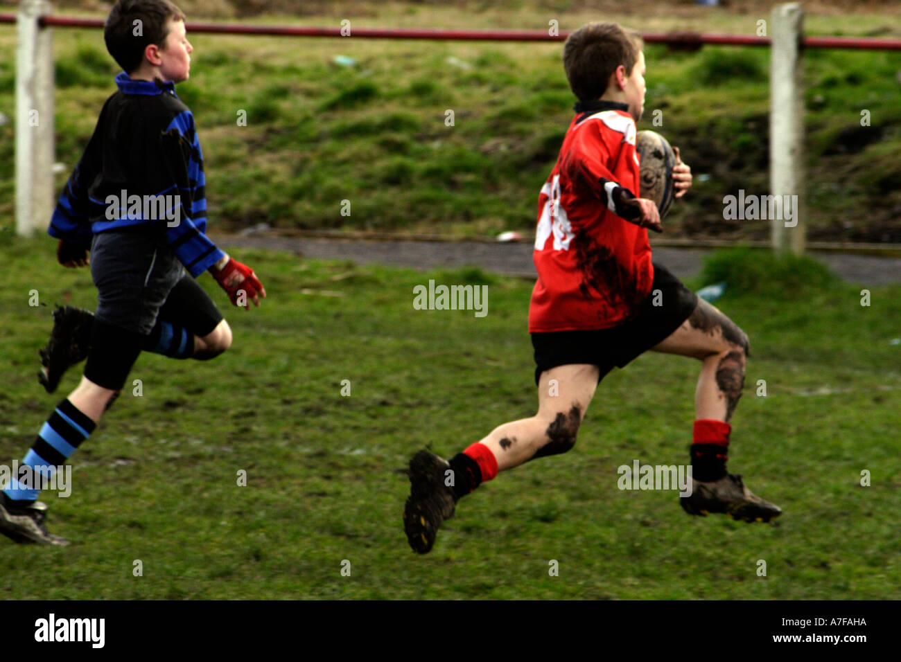 Under 11's boys rugby Stock Photo - Alamy