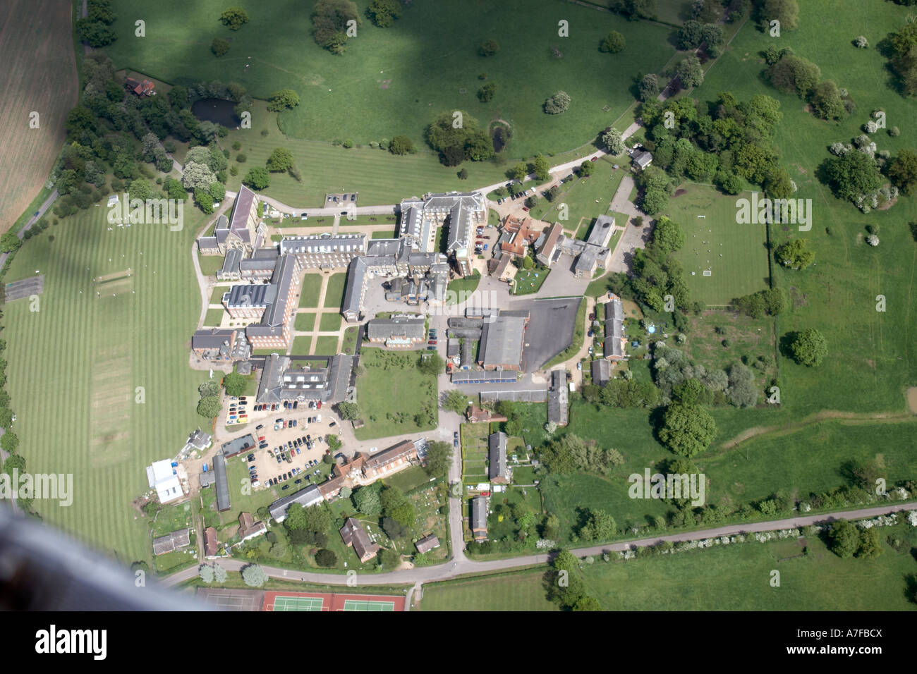 High level oblique aerial view England UK Stock Photo - Alamy