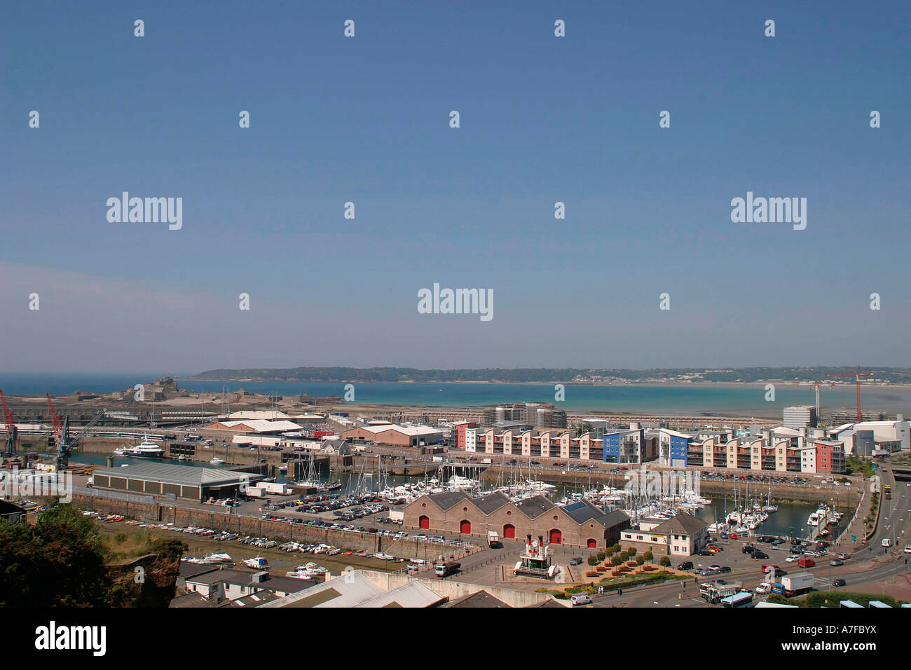 St Helier Waterfront Stock Photo - Alamy