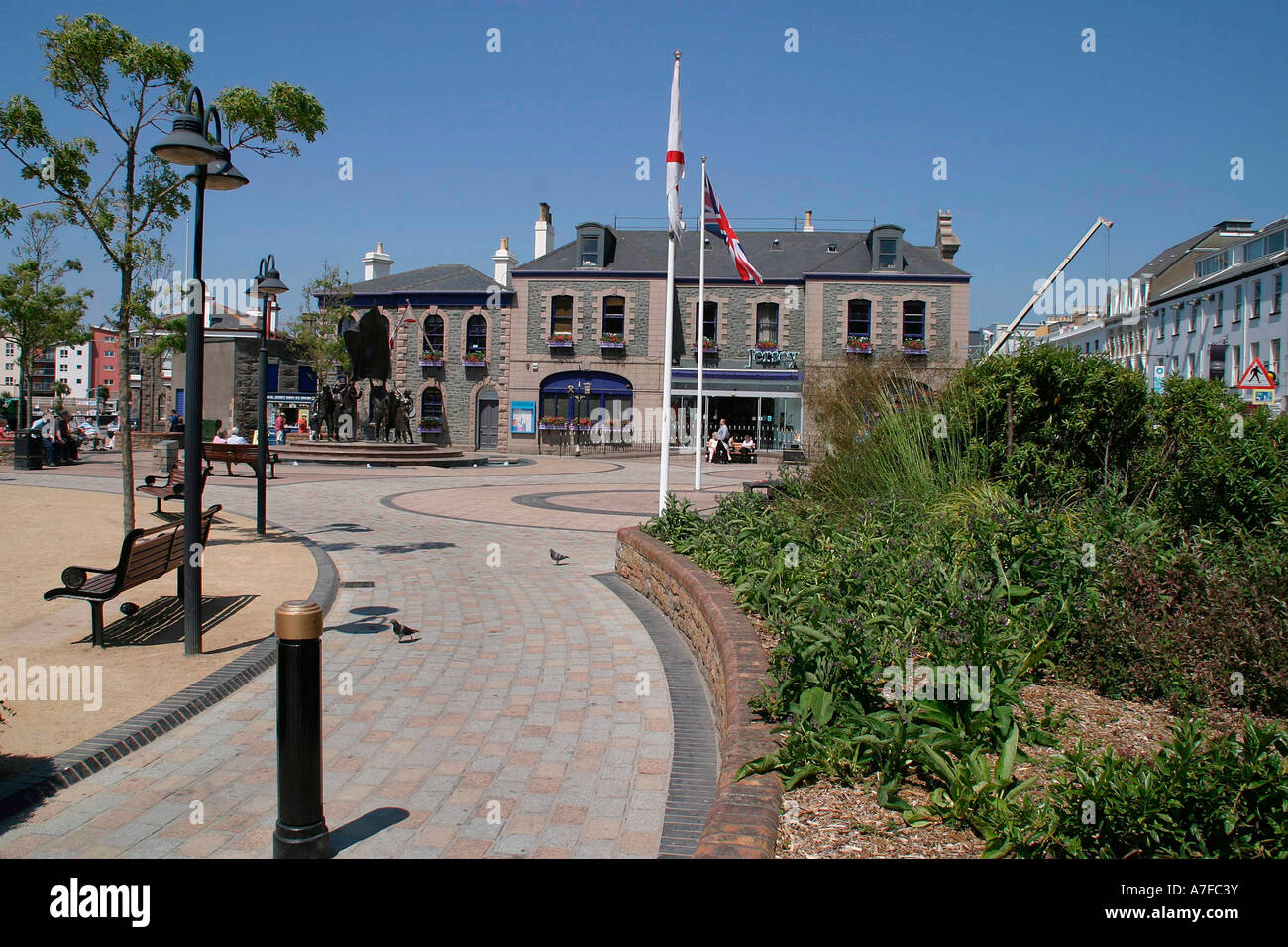St helier town centre hi-res stock photography and images - Alamy