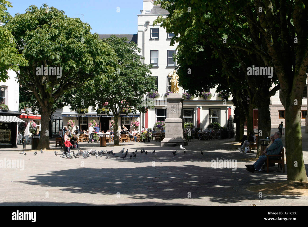 Royal Square, St. Helier, Jersey Stock Photo - Alamy