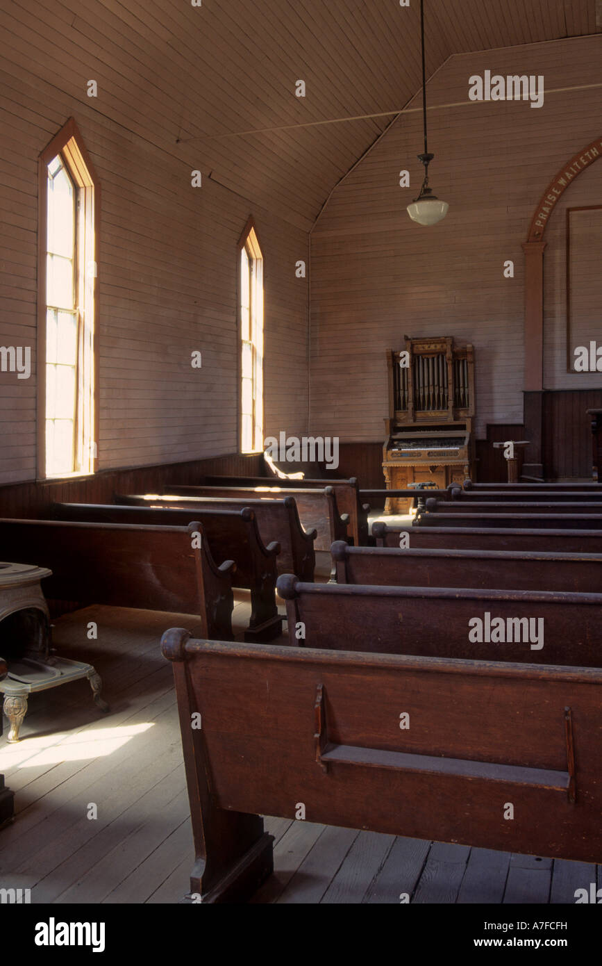 Methodist Church in Bodie Ghost Town, California, USA Stock Photo - Alamy