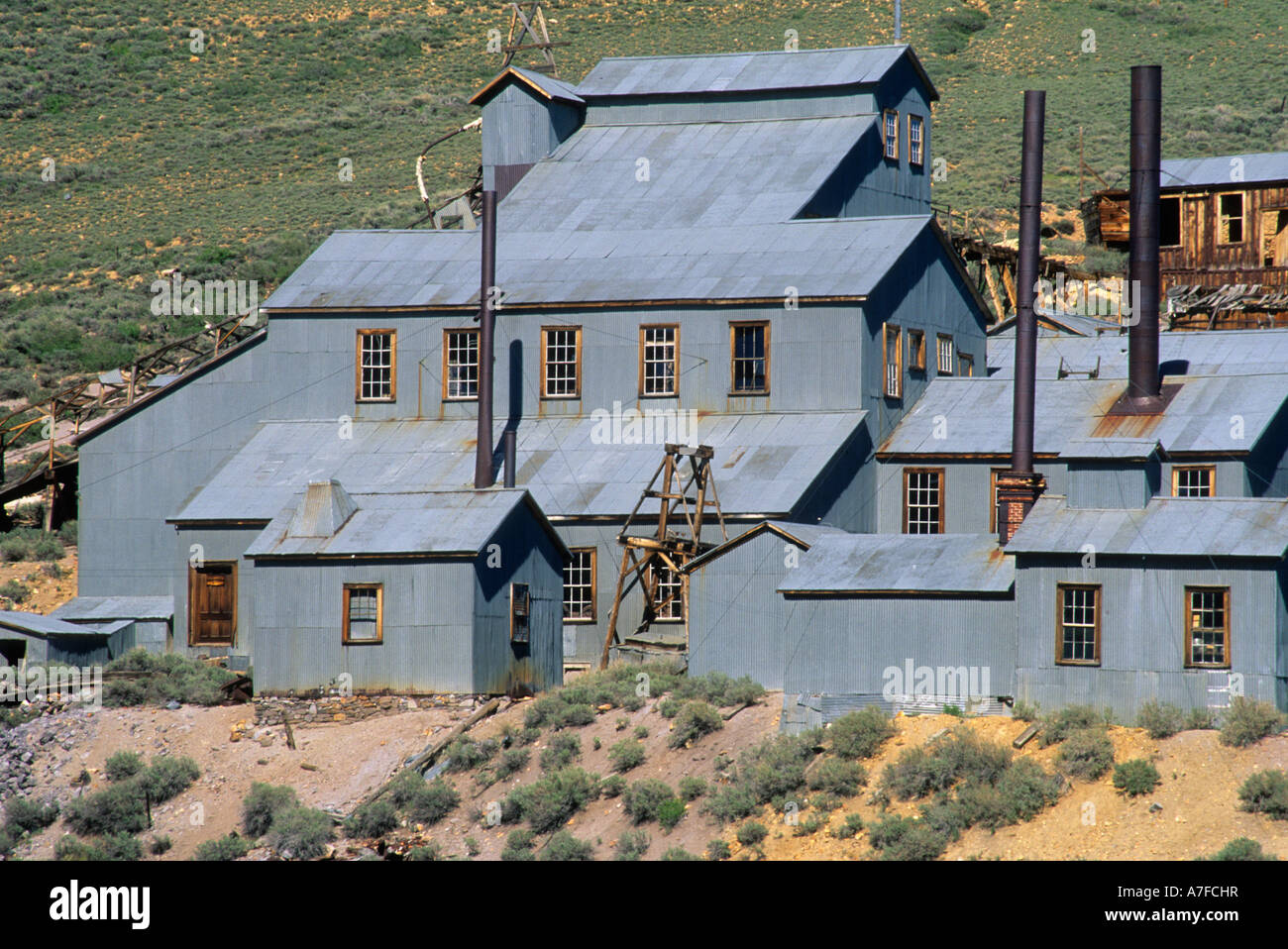 Mining buildings in the ghost town of Bodie, California, USA Stock ...
