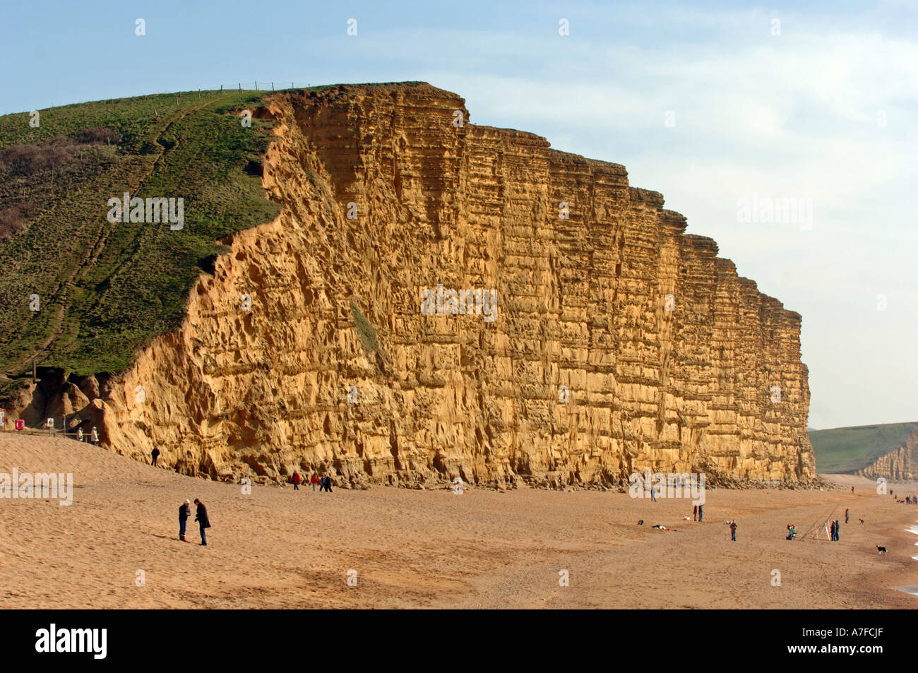 East cliff, West Bay, Dorset, Britain, UK Stock Photo - Alamy