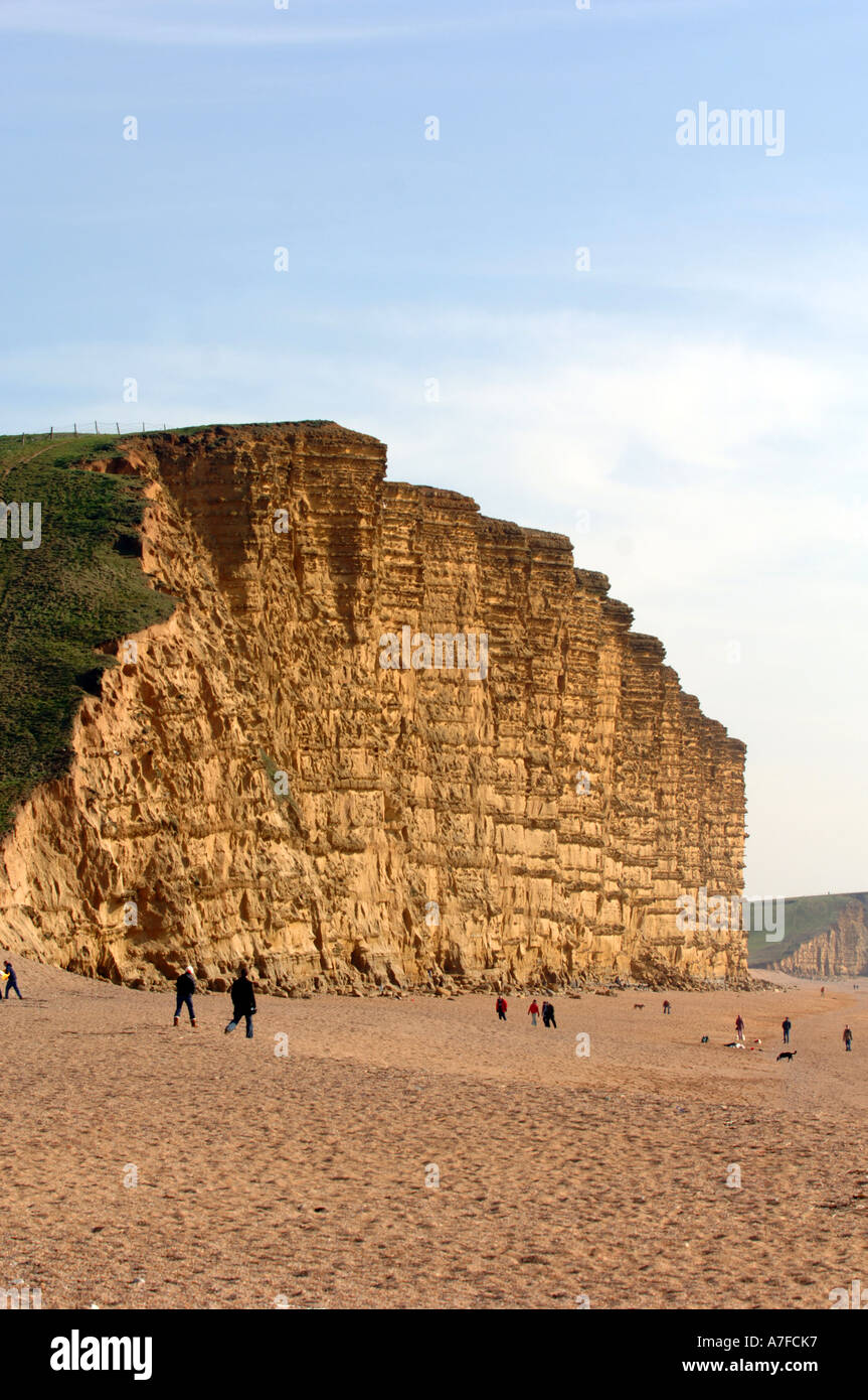 East cliff, West Bay, Dorset, Britain, UK Stock Photo - Alamy