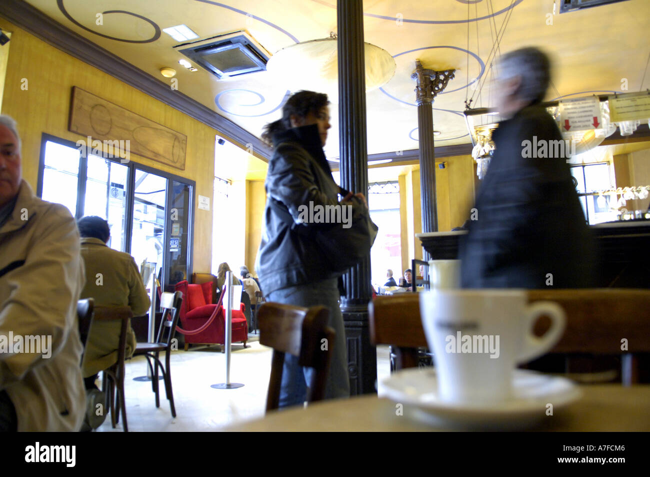 schilling cafe detail cultural building architecture front barcelona ...