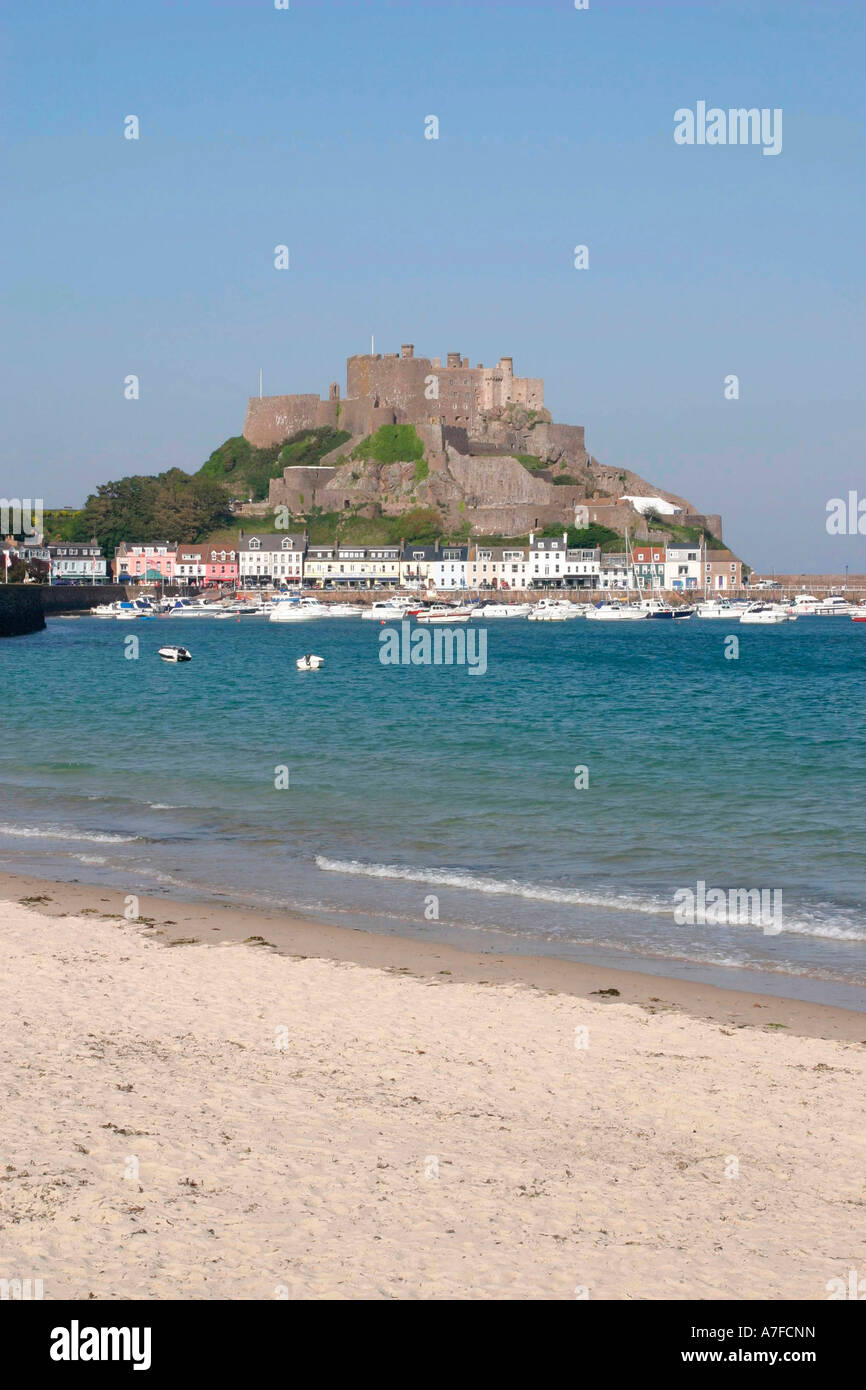 Mont Orgueil Castle, Jersey, Channel Islands Stock Photo - Alamy