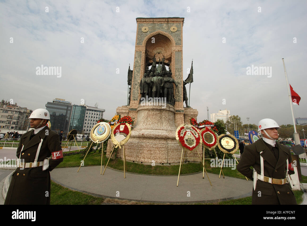 The 68th anniversary of the death of Mustafa Kemal Ataturk Maxim square ...