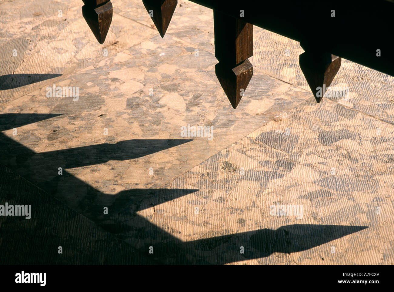 Spiked gate Palais des Rois de Majorque Perpignan France Stock Photo ...