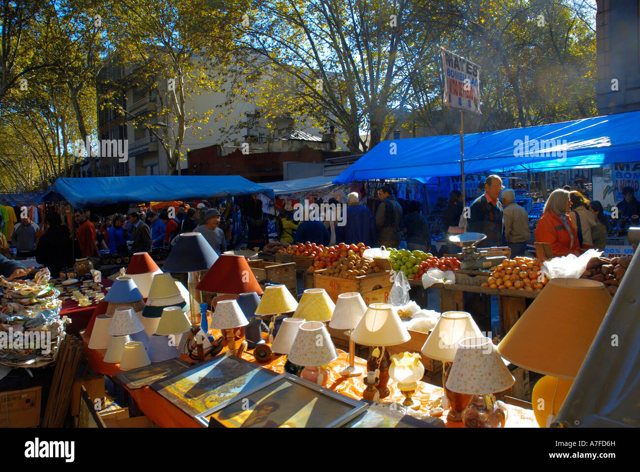 Tristan Narvaja Sunday Street Market, Montevideo, Uruguay Stock Photo ...
