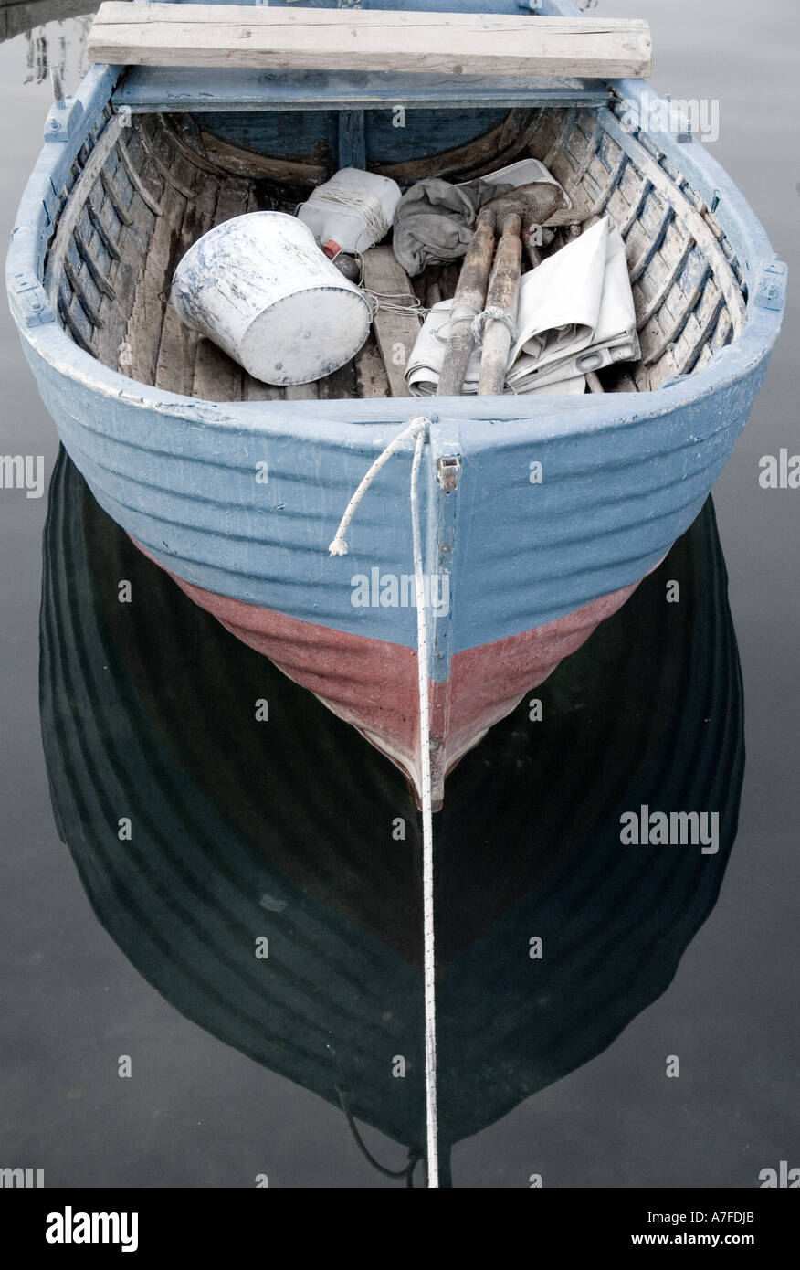 Old boat in port of Split Stock Photo - Alamy