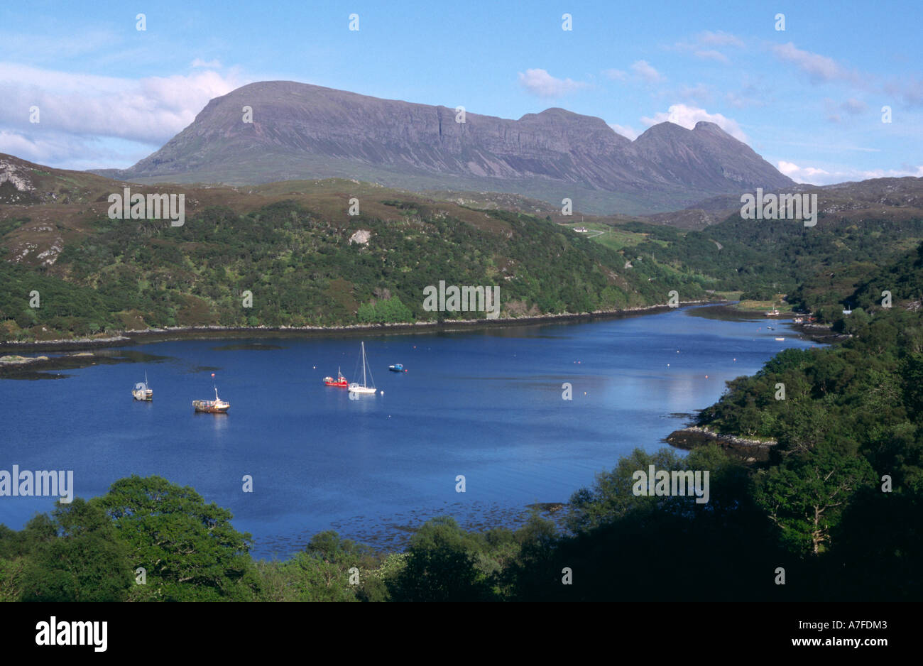 Loch Nedd Quinag Assynt Scotland Stock Photo - Alamy