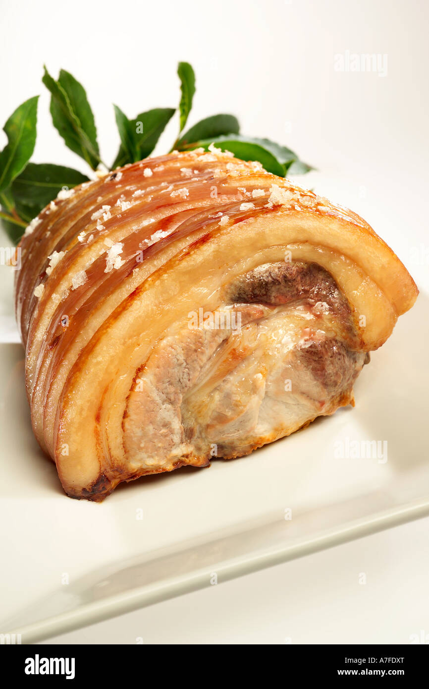 Traditional Roast Pork with Rock Salt Crust Stock Photo - Alamy