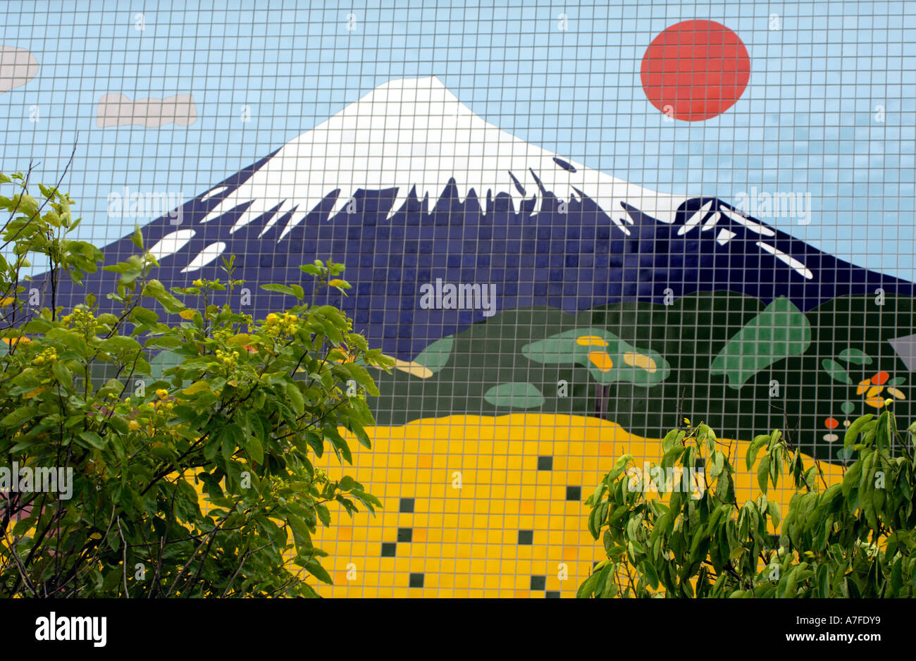 Fuji wall tiles hi-res stock photography and images - Alamy
