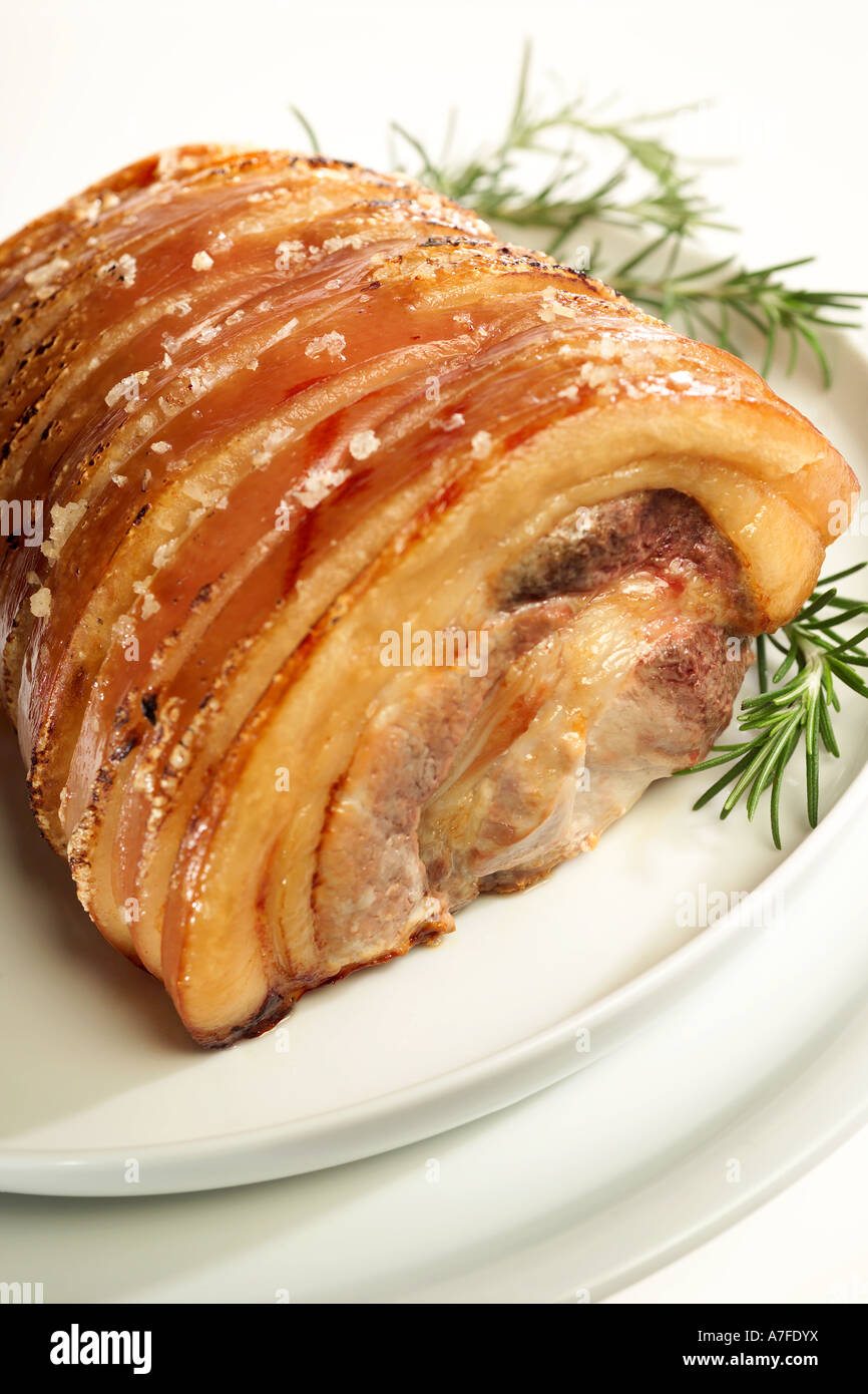 Traditional Roast Pork with Rock Salt Crust Stock Photo - Alamy