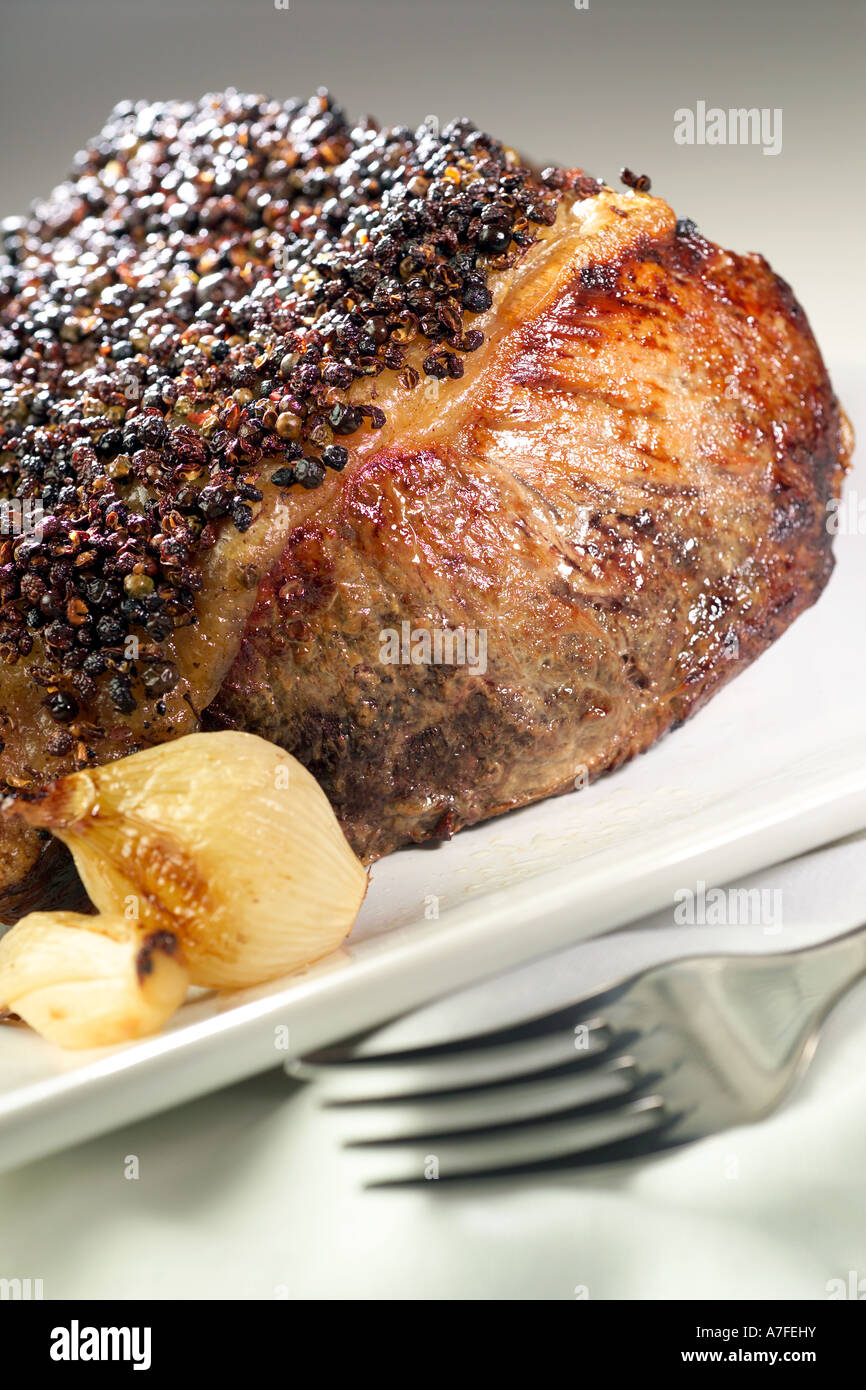 Traditional Roast Beef Stock Photo - Alamy