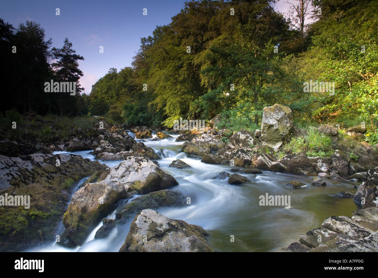 Falls of feugh Stock Photo - Alamy
