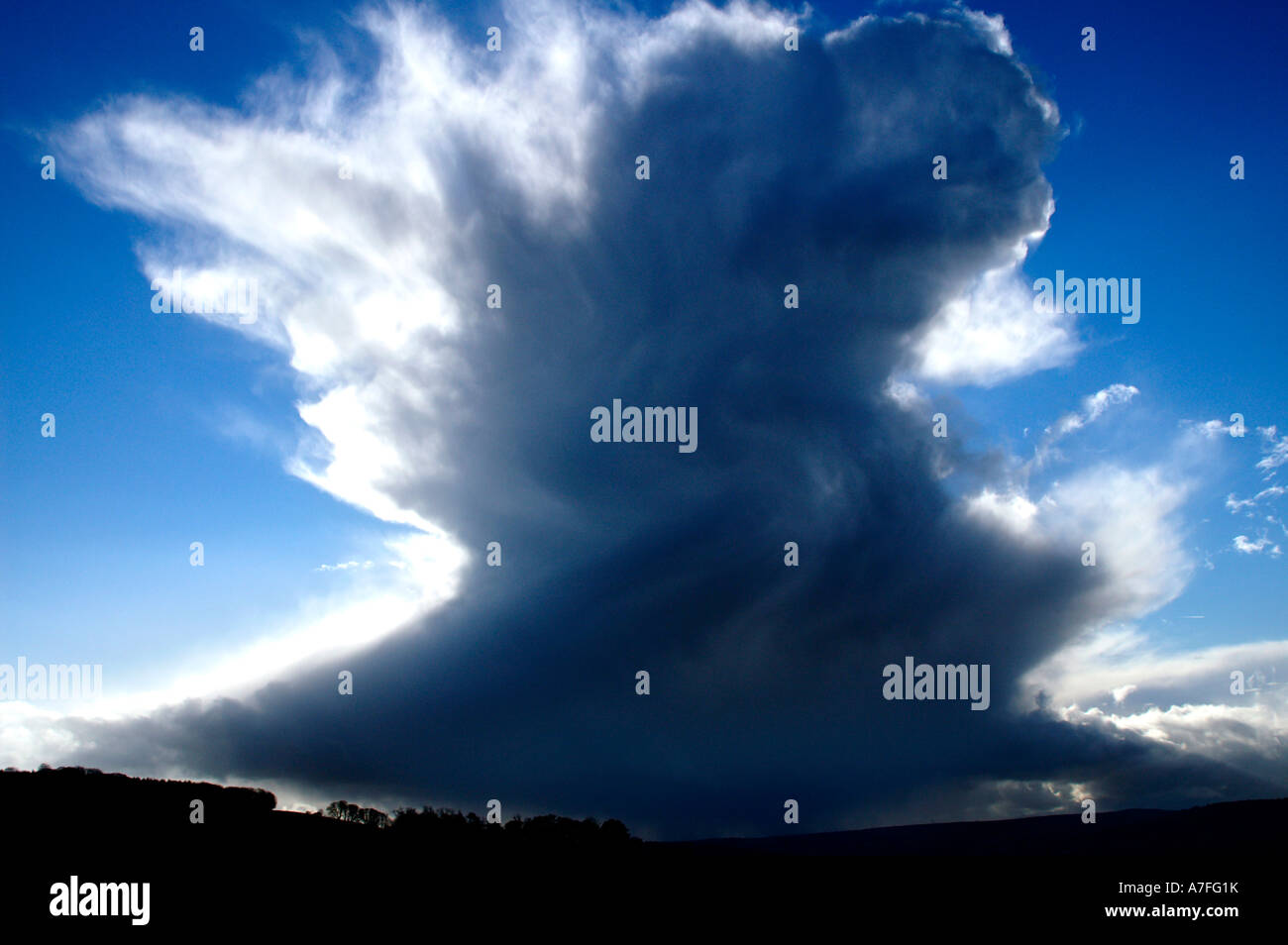 Stormy Sky with Sun's Rays Stock Photo - Alamy