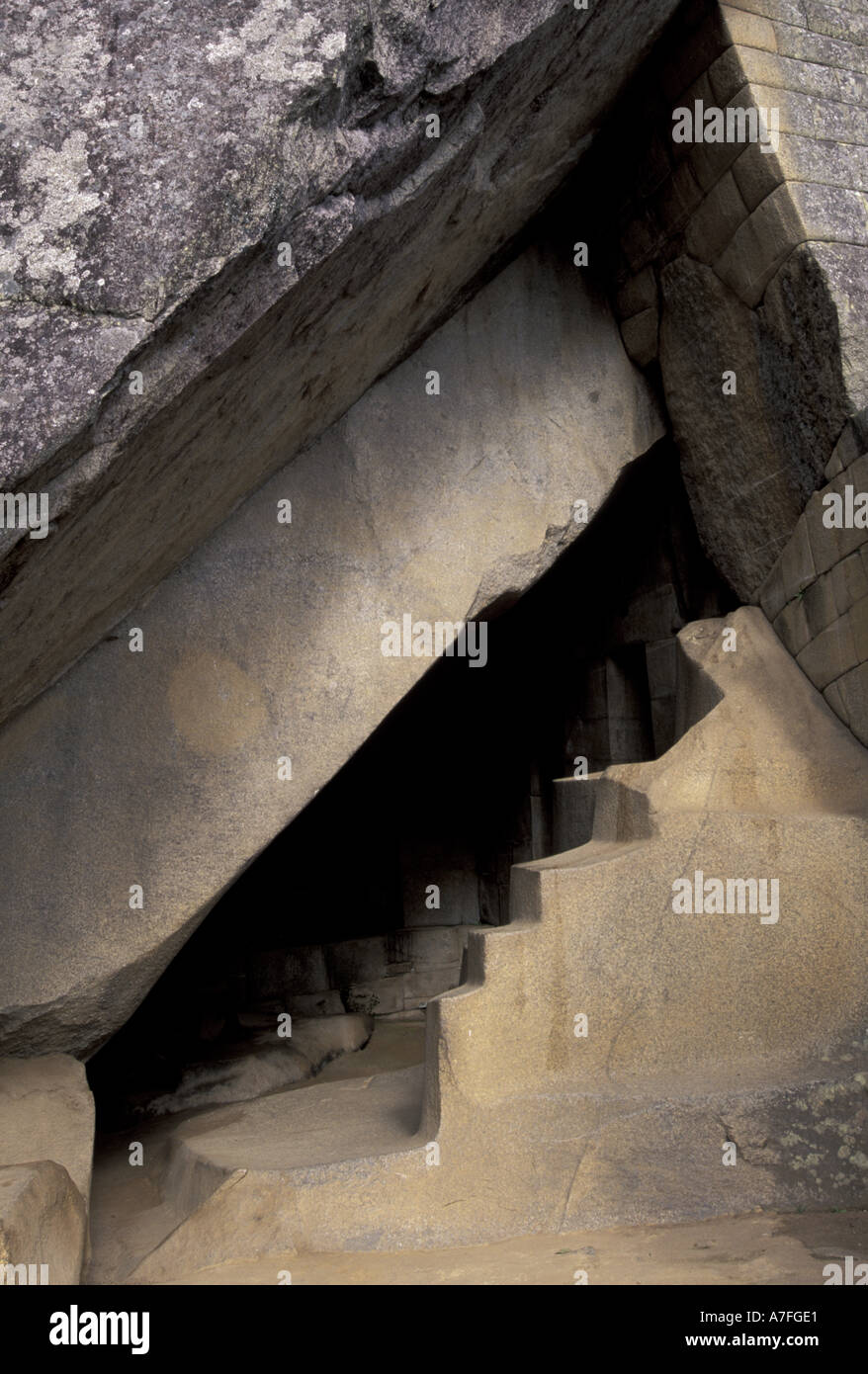 SA, Peru, Machu Picchu, The Royal Tomb Stock Photo - Alamy