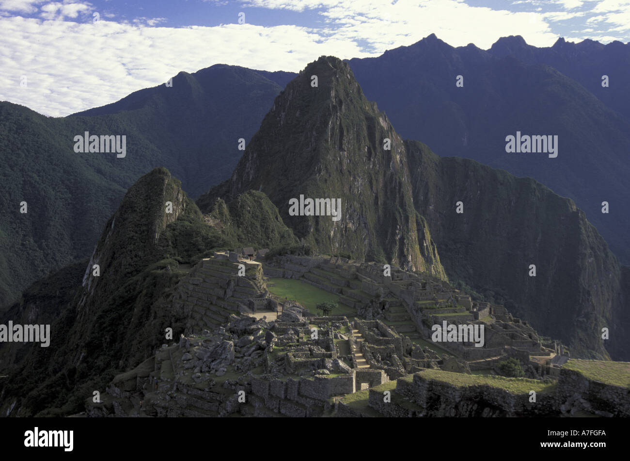 S.A., Peru, Machu Picchu. Ruins from the upper cemetary Stock Photo - Alamy