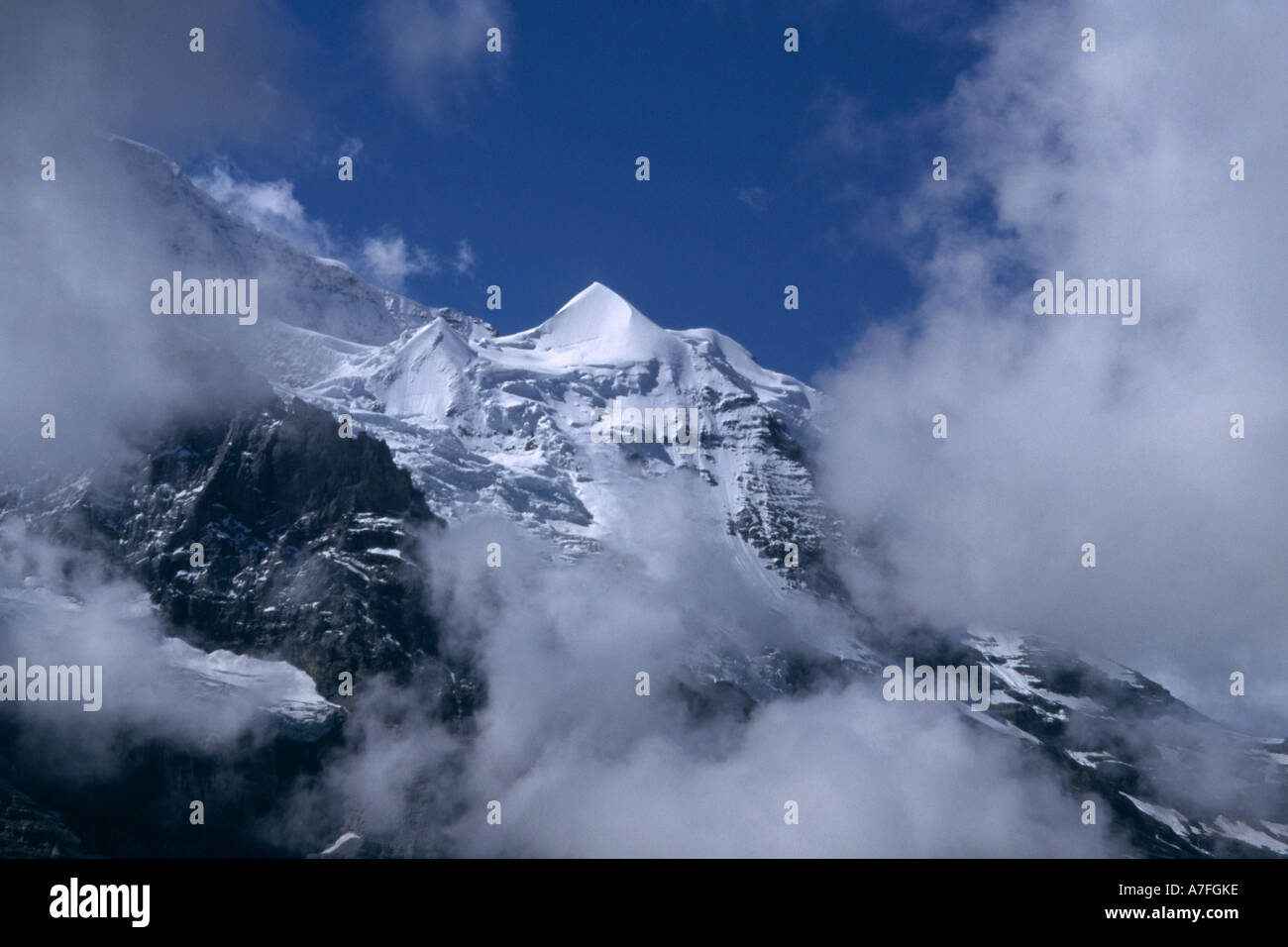 Silberhorn from Kleine Scheidegg Switzerland Stock Photo - Alamy