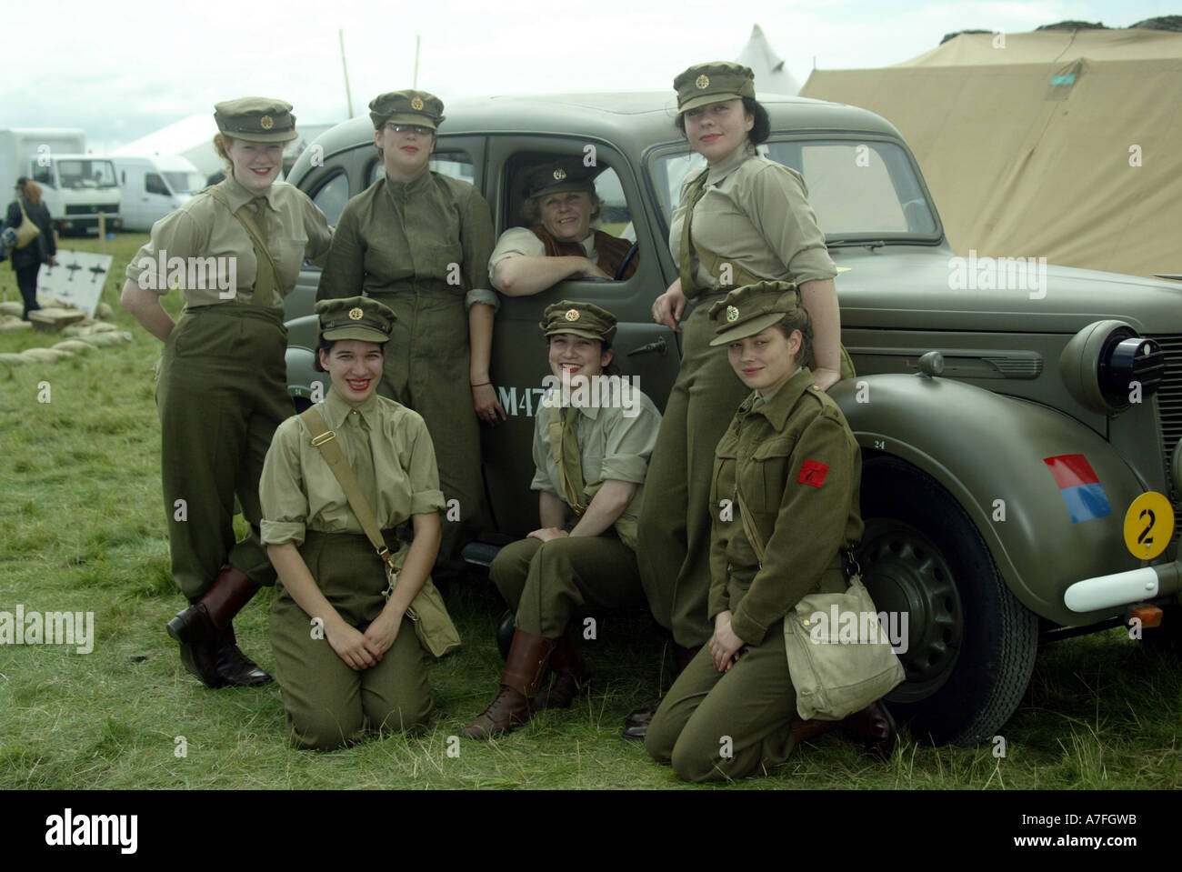 Women army reconstruction hi-res stock photography and images - Alamy