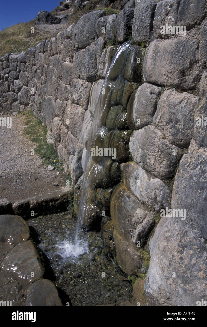 South America, Peru, Tambomachay, sacred bathing place for Inca rulers ...