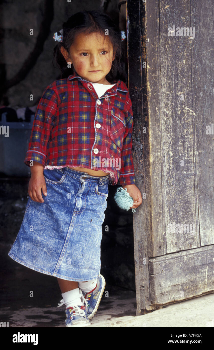South America, Peru. Peruvian child Stock Photo - Alamy