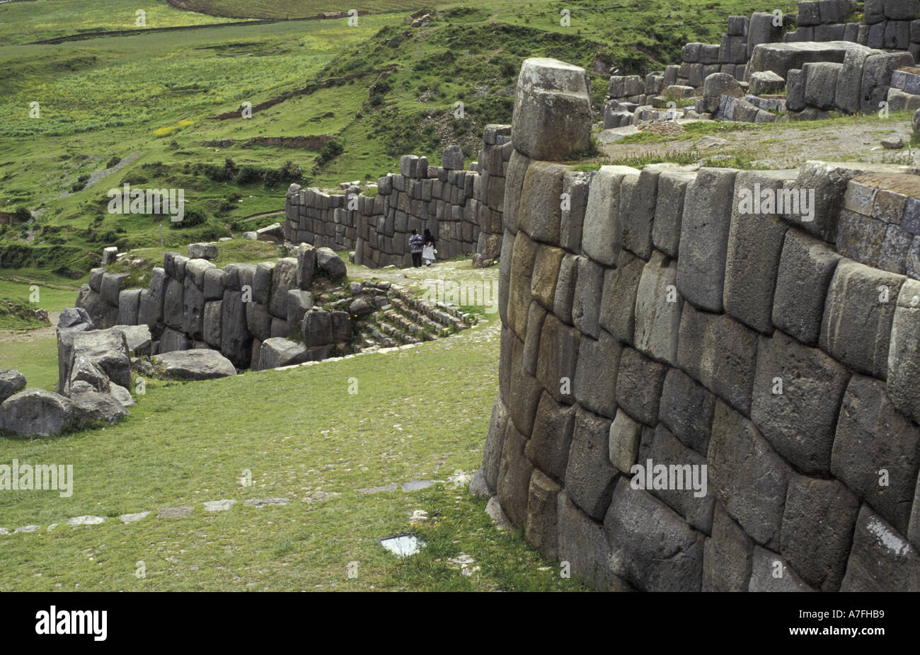 SA, Peru, Cuzco, Sacsayhuaman, Inca ruins Stock Photo - Alamy