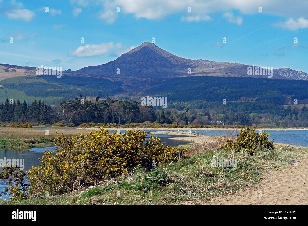 Goat Fell from near Brodick on Arran Scotland Stock Photo - Alamy