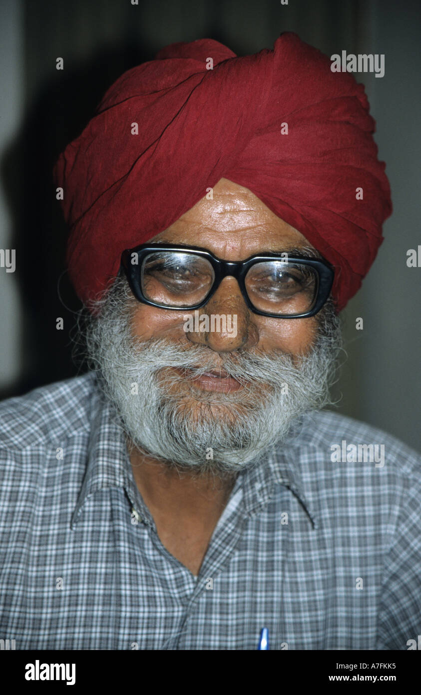 Portrait of a Sikh Man, Chandigarh, Haryana, India Stock Photo - Alamy