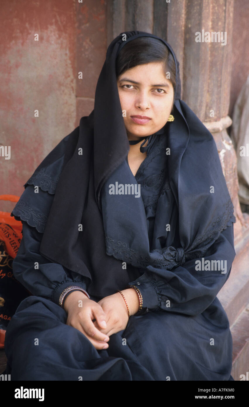 Muslim Woman, Jama Masjid, Delhi, India Stock Photo - Alamy