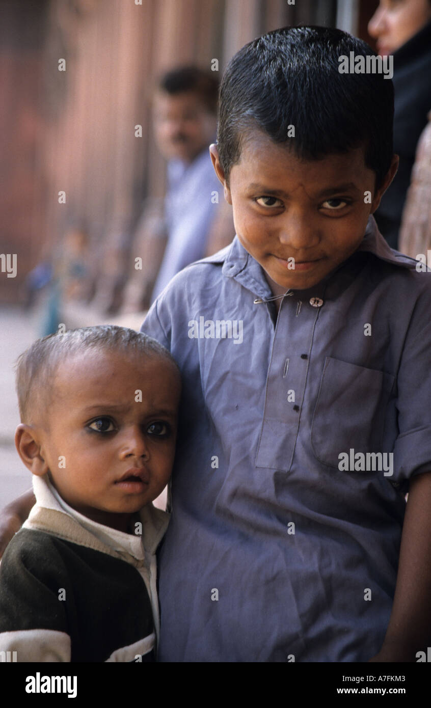 Indian Children, Jama Masjid, Delhi, India Stock Photo - Alamy