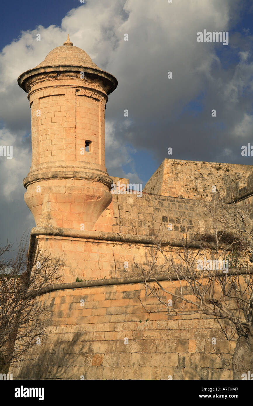 Valletta fortifications Malta Stock Photo - Alamy