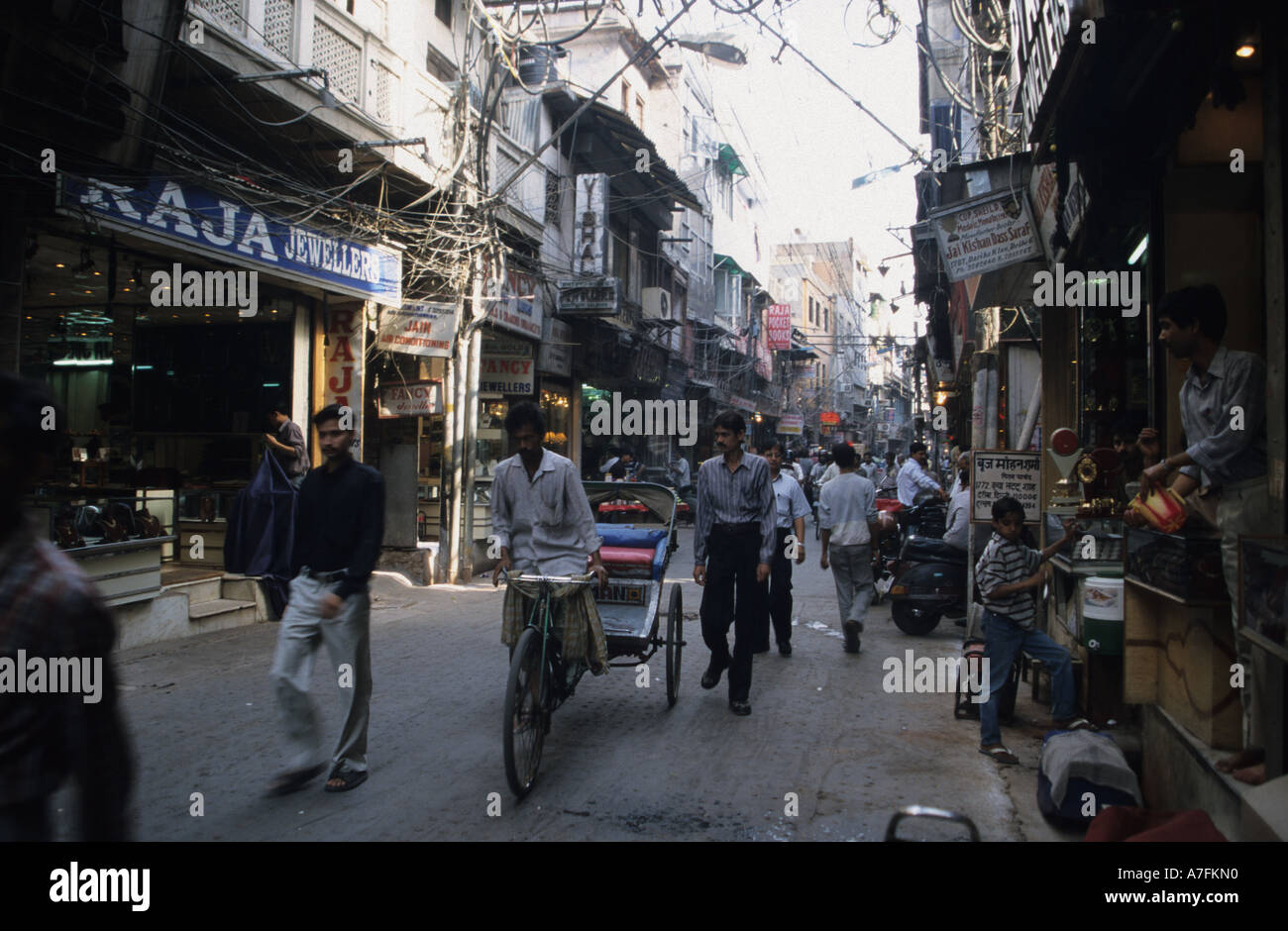 Busy Street in the Paharganj area of Delhi, India Stock Photo - Alamy