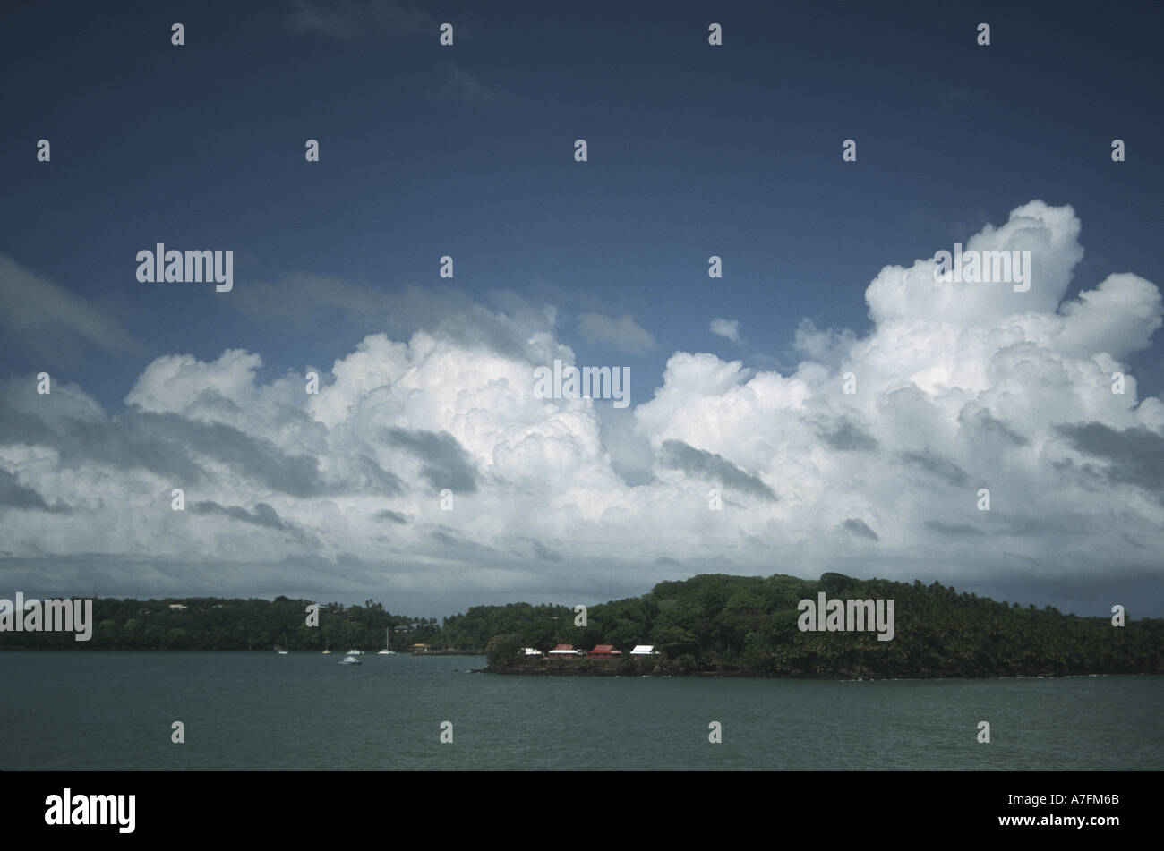 Devil’s Islands from the Sea. Ile du Diable. Infamous Penal Colony ...