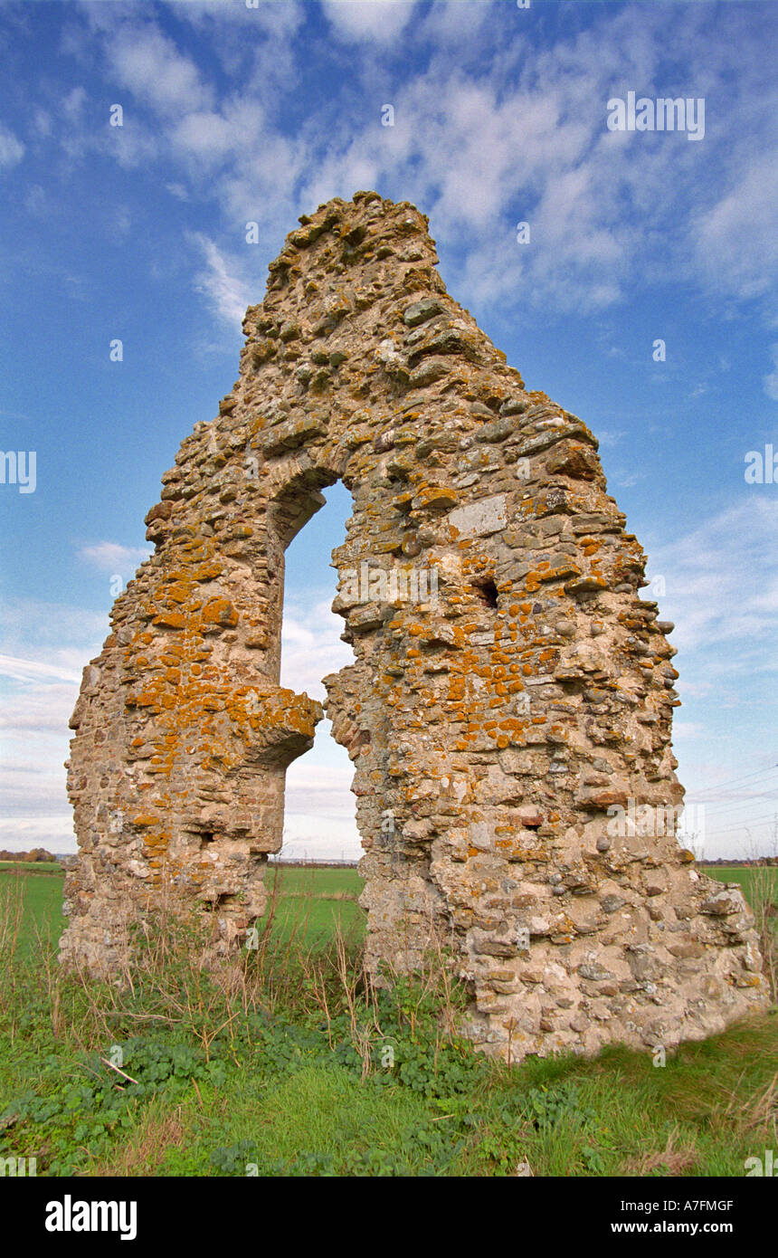 Midley church ruin Stock Photo - Alamy