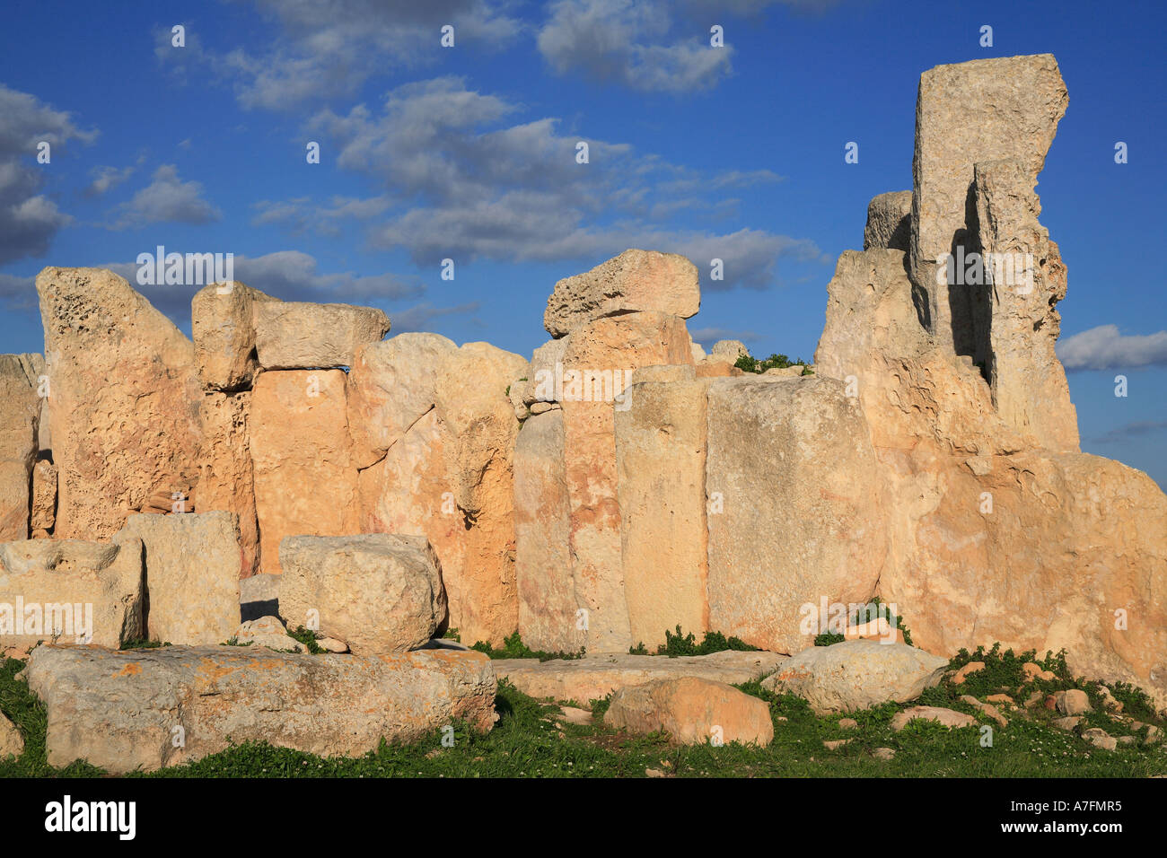 Hagar Qim Neolithic Temple Malta Stock Photo - Alamy