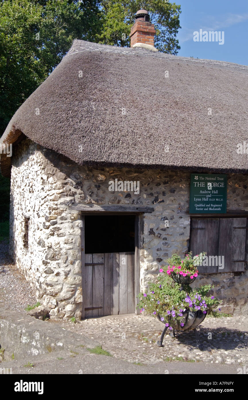 the old forge branscombe village devon Stock Photo - Alamy