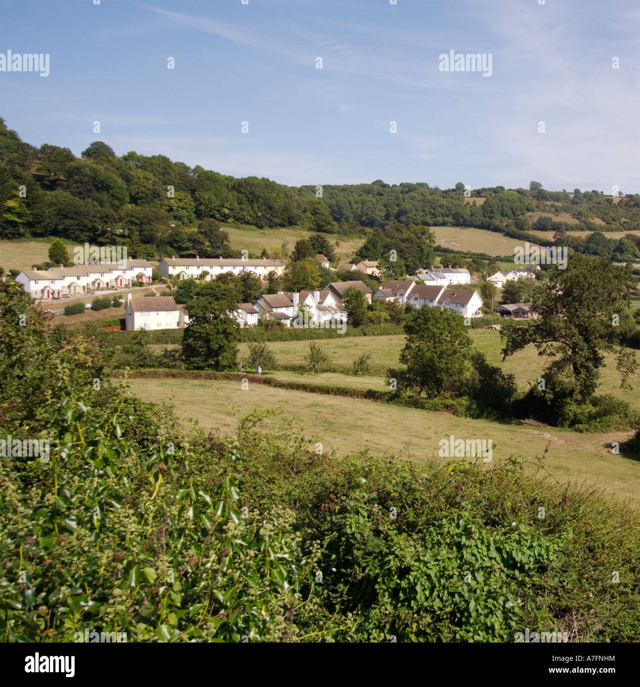 branscombe village devon Stock Photo - Alamy