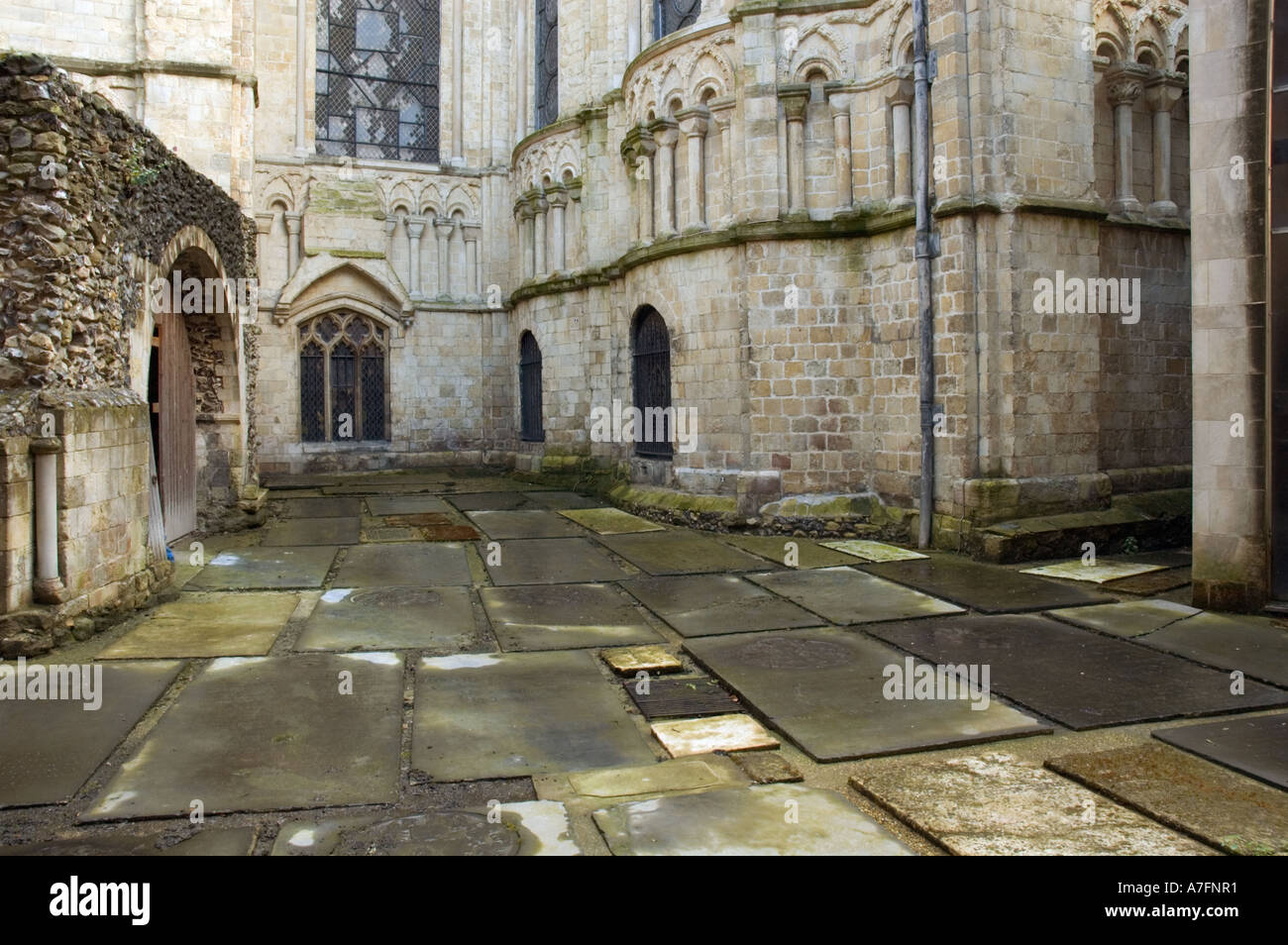 Cathedral courtyard Canterbury Kent England UK Stock Photo - Alamy