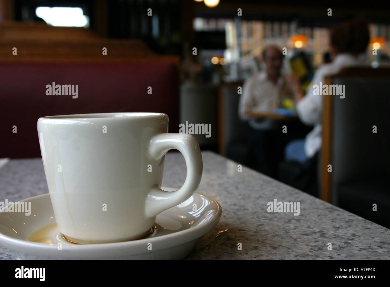 Cup of coffee at a diner Chicago Stock Photo - Alamy