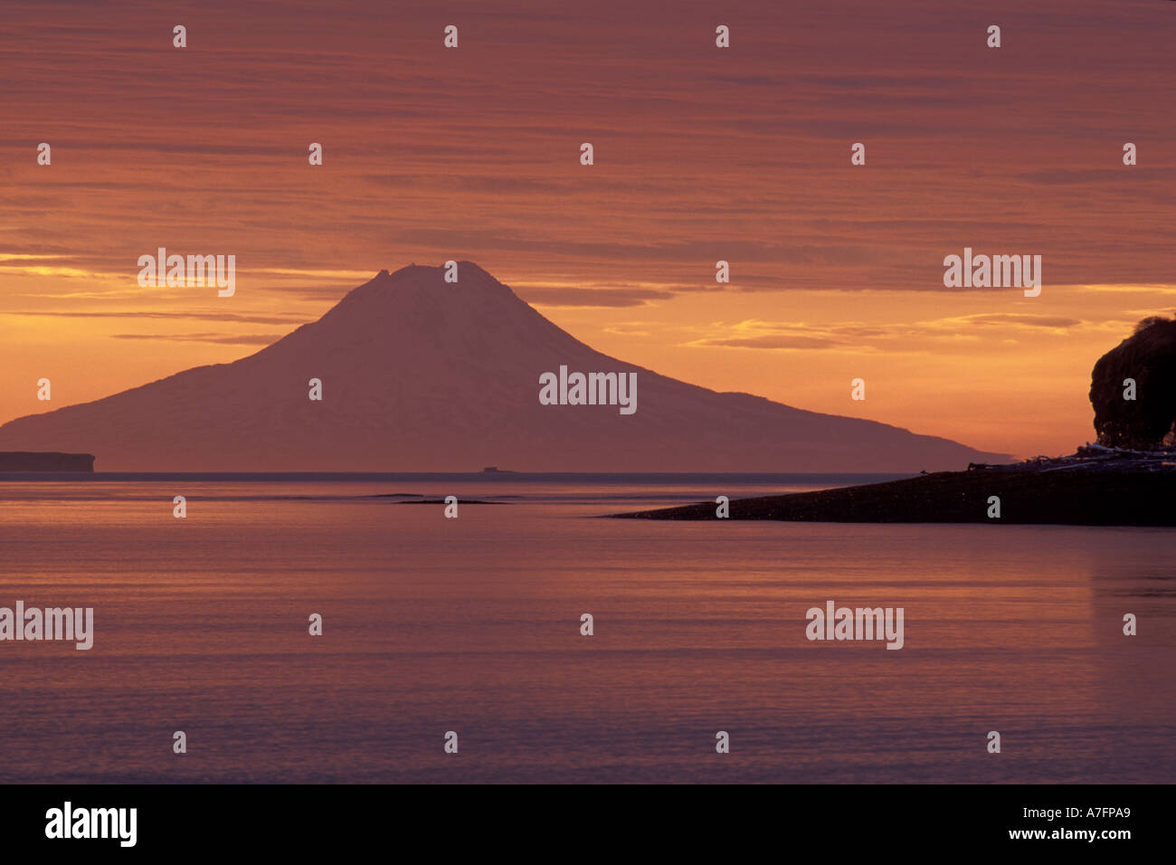 USA, Alaska, Katmai coast Augustine Volcano Stock Photo - Alamy