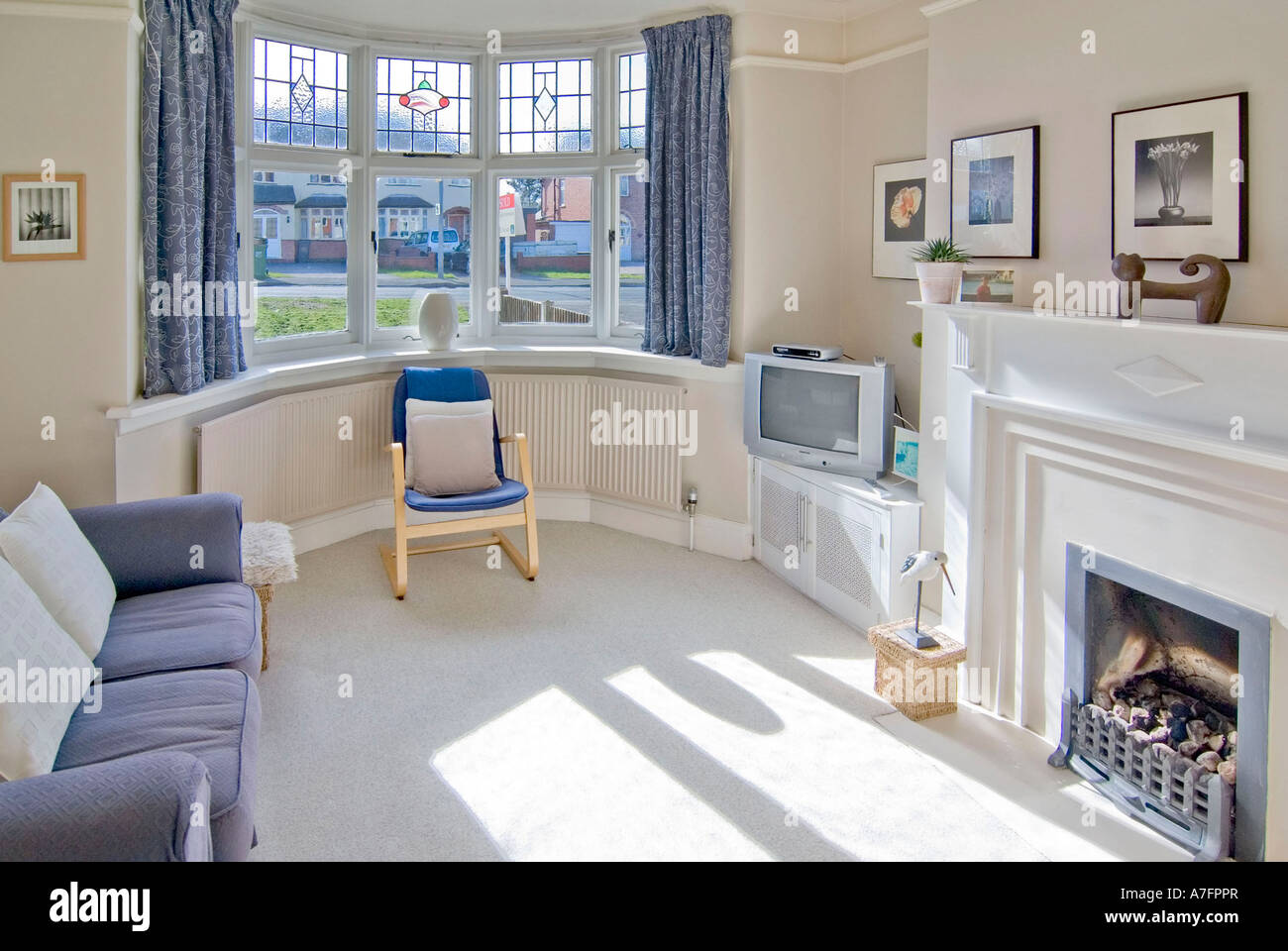 lounge area in house Stock Photo - Alamy