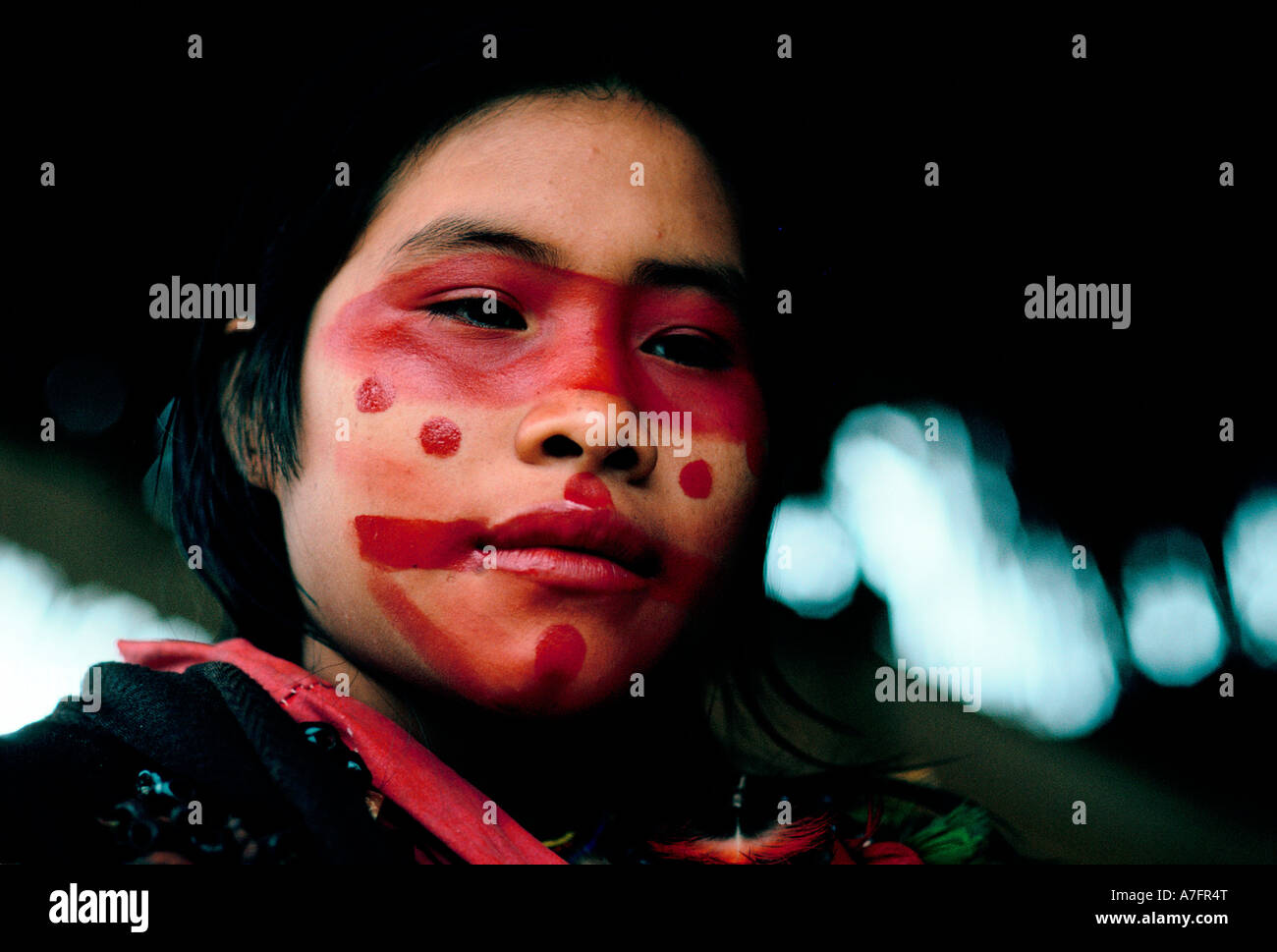 Black girl facepaint hi-res stock photography and images - Alamy