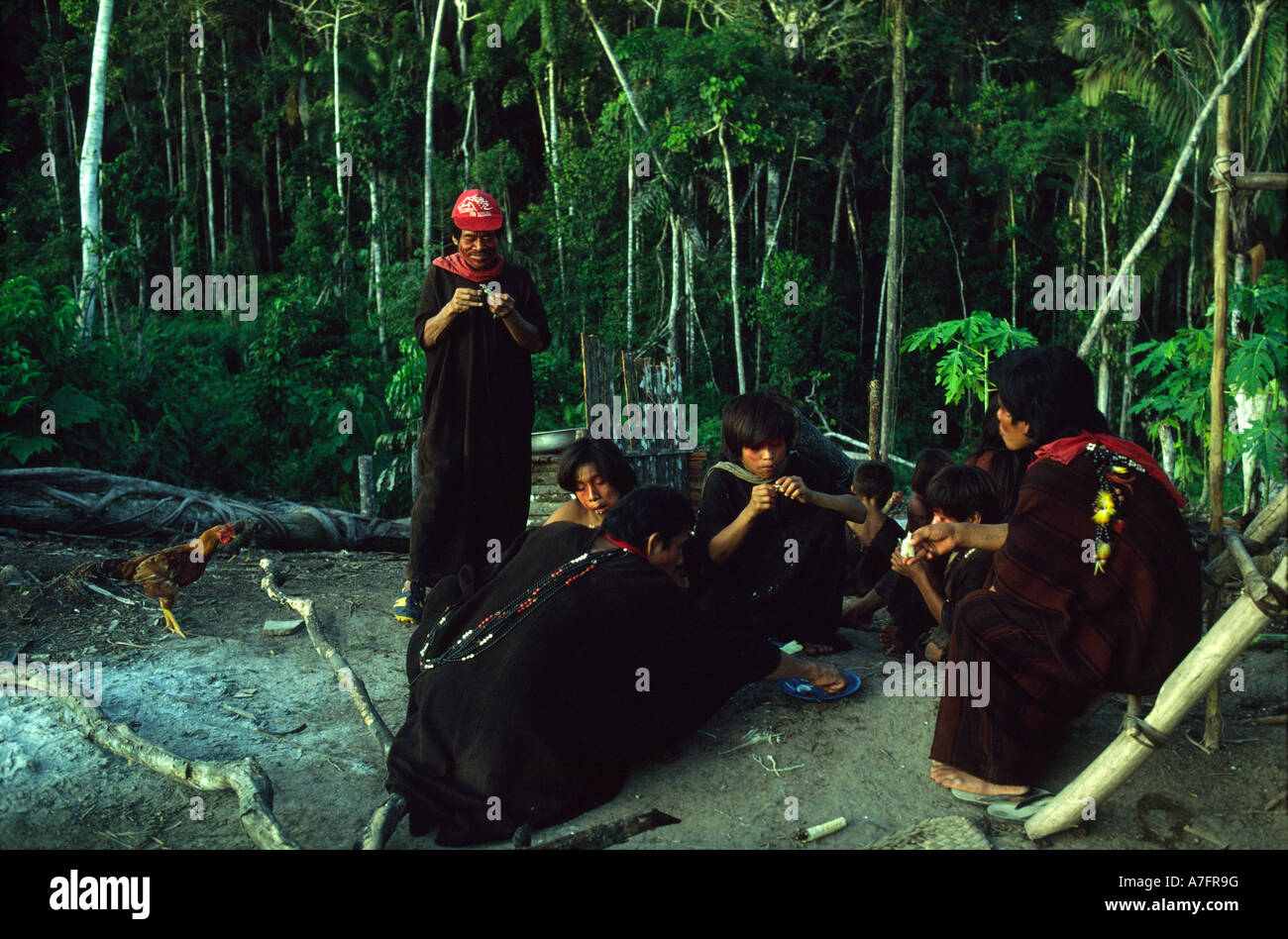 Indian tribe eating food hi-res stock photography and images - Alamy