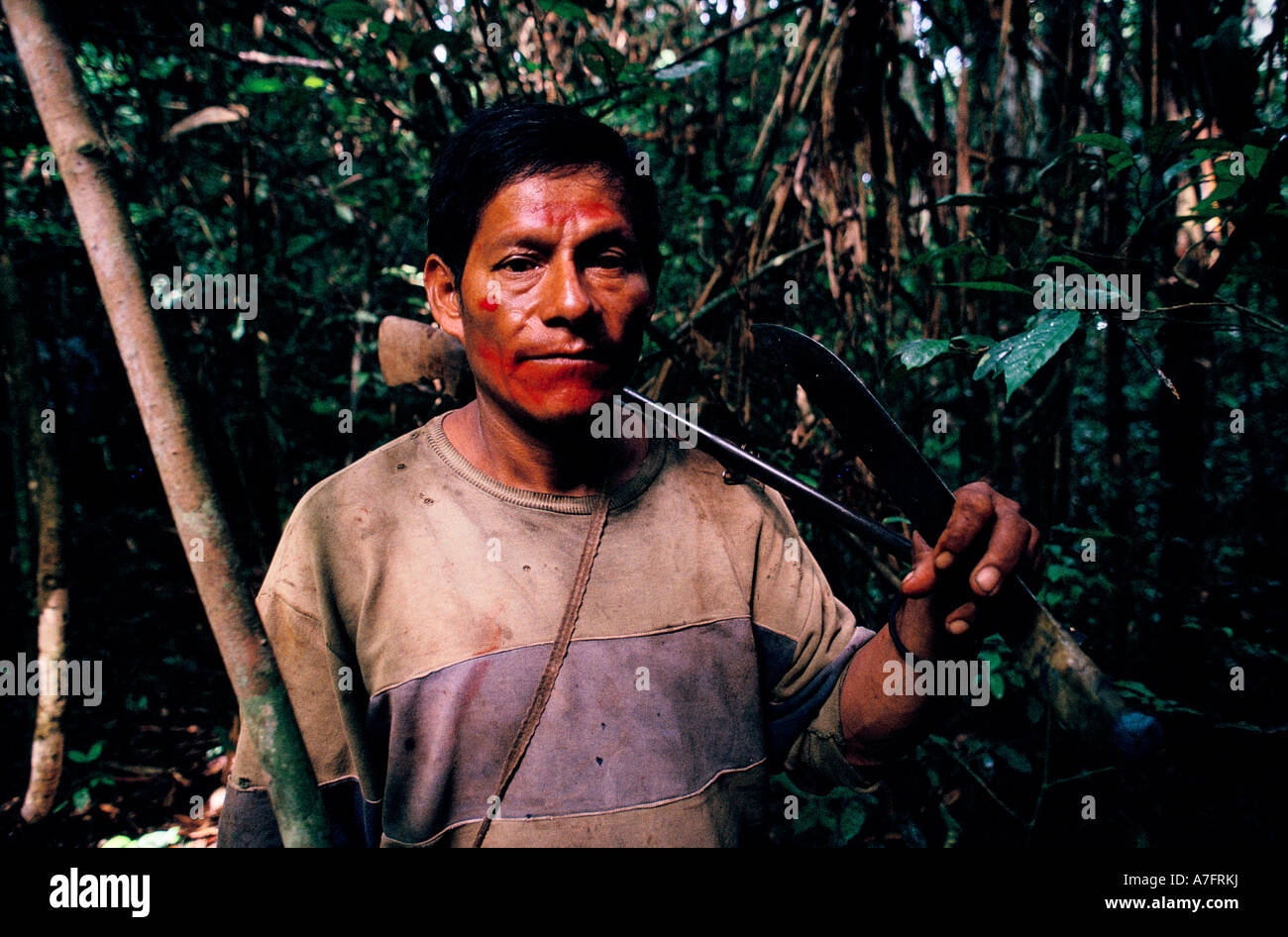 Amazon tribe hunting hi-res stock photography and images - Alamy